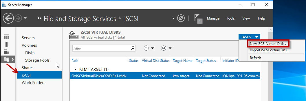 Configuring Iscsi Storage And Initiator In Windows Server 2016 Ms Server Pro