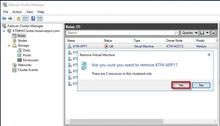 Remove a Node from a Windows Server 2016 Hyper-V Cluster and Destroy a ...