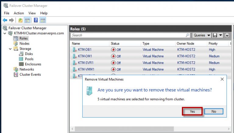 Remove a Node from a Windows Server 2016 Hyper-V Cluster and Destroy a ...
