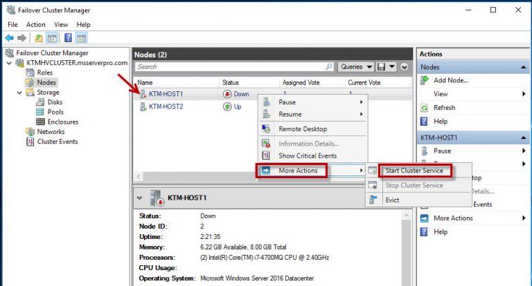 Implementing Failover Clustering with Windows Server 2016 Hyper-V – MS Server Pro